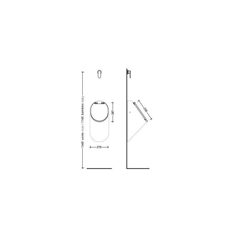 Flaminia Key Urinal