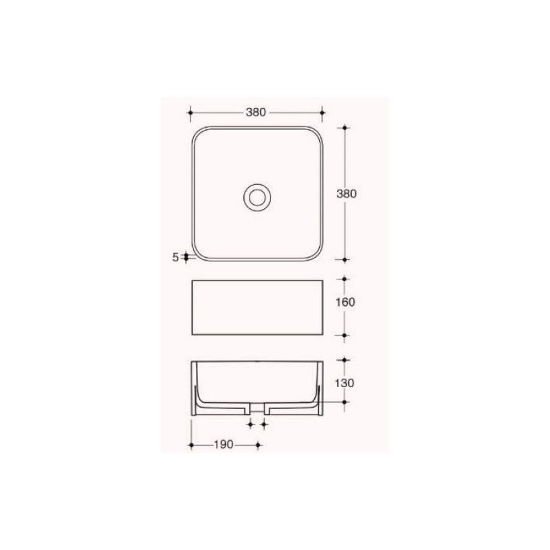 Vitruvit Frame Bathroom Basins