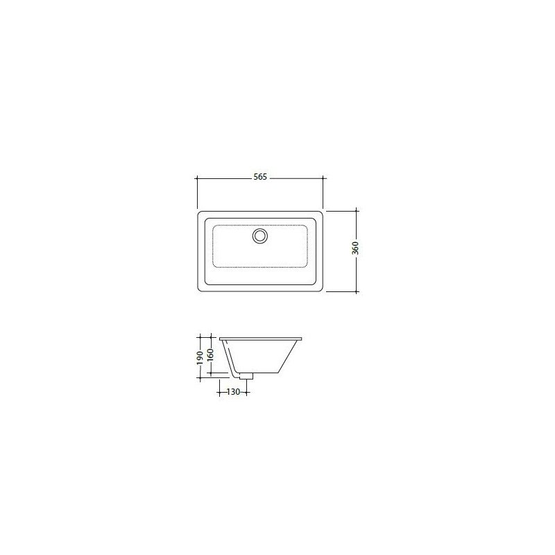 Vitruvit Rettangolare Undercounter Basins